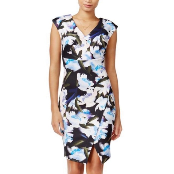 Bar III | Dresses | Bar Iii Floral Bodycon Mini Dress Like New | Poshmark